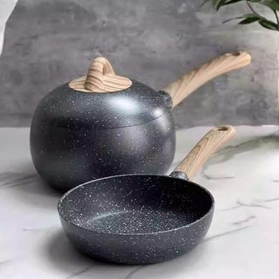 Amercook阿米尔小球锅麦饭石奶锅辅食锅煎蛋牛排不粘别致系列套装