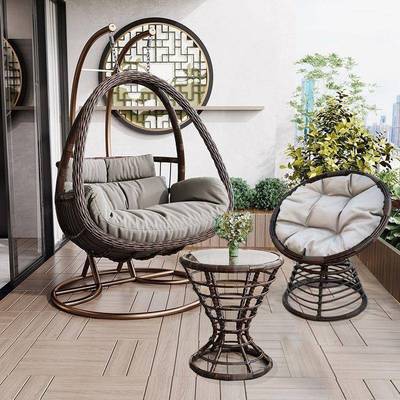 室吊篮椅双人吊椅阳台椅网红摇篮轻奢吊兰椅内庭藤院秋千懒SKG人