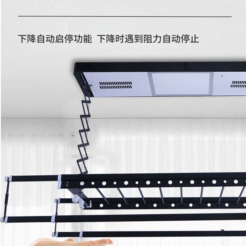 遥控电动晾衣架 智能升降轻奢风 小尺N寸伸缩式阳台晾衣架