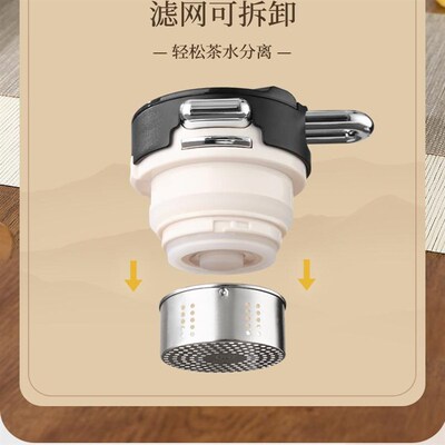 316L不锈钢保j温壶大容量智能焖茶壶家用老白茶焖泡茶水分离泡茶2