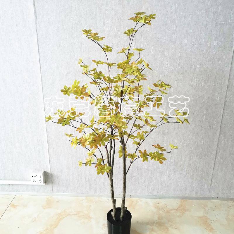 仿真绿植南天竹仿生植客厅大内型室物落地盆xc3655栽造景居盆景家