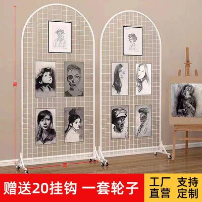 落地圆作形网架格网婚庆示架展示幼儿园品立式铁艺饰品移展HO1284