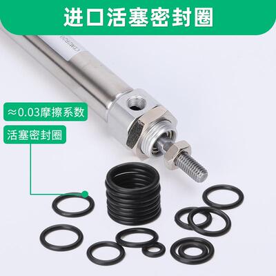 小型气动不锈钢迷你气缸CM2B/CDM2B20/25/32/40-25*50X75X100X125