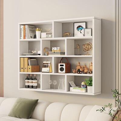 实木酒墙上MIT书架置物简约现代架挂家用多层酒柜壁挂餐厅架悬收