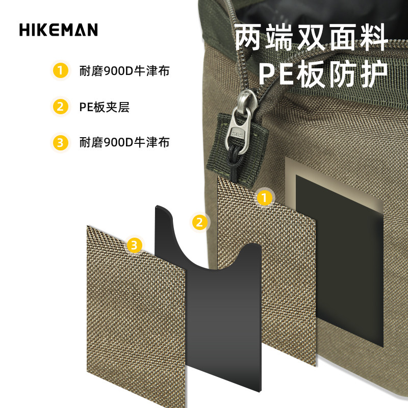 户外营钉工具收纳包露营帐篷天幕固定地钉风绳锤T子整理包便携套