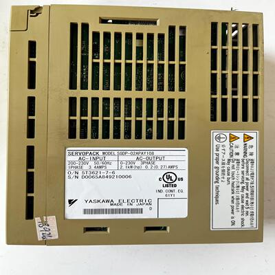 (询价)SGDP-02APAY108安川伺服驱动器，质量，成