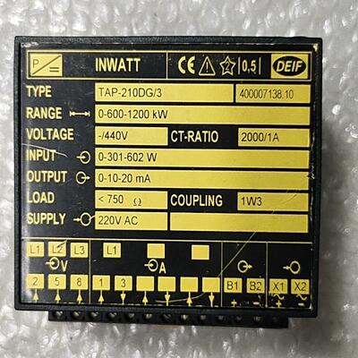 【汇生】DEIF   TAP-210DG/3【议价】