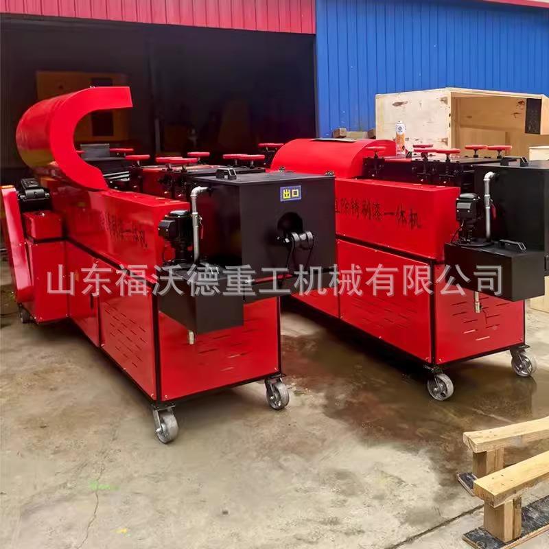 子双曲线钢184管调直机全自动大棚管手架管一变直设备脚除锈刷漆