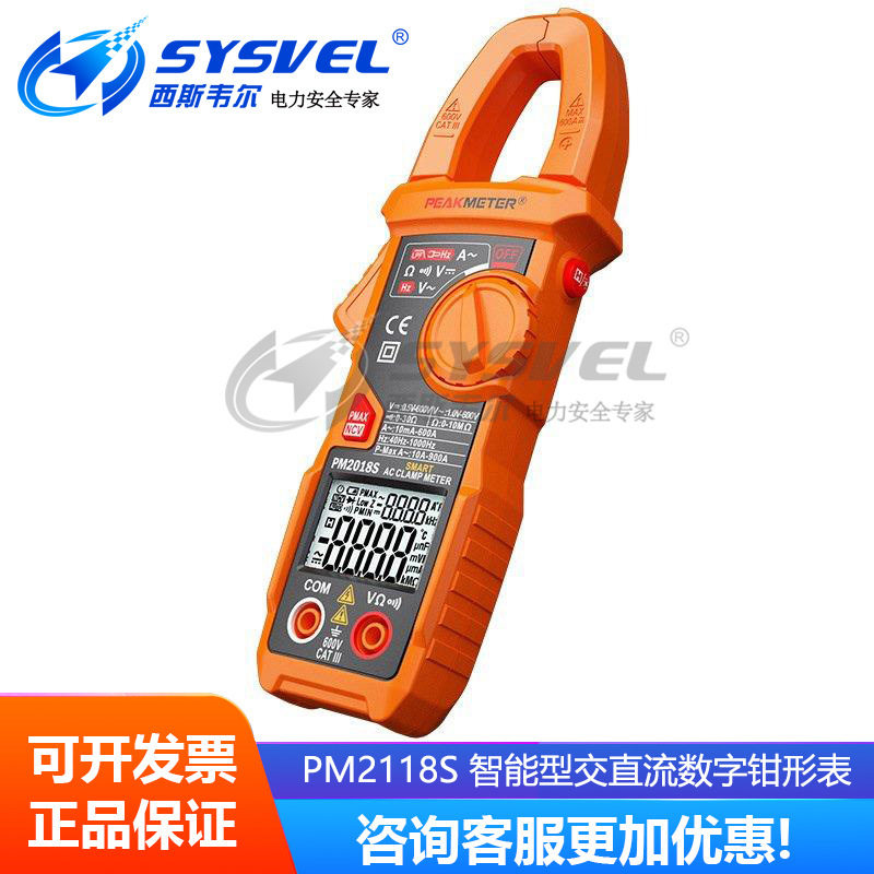 PM2118S 智能型交直流数字钳形表