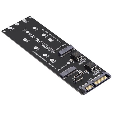 速发GFF二合一SATA M.2 D转SATA,V M.2 GFF转SFF-8611转接卡S