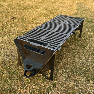 不锈钢烧烤炉新插片式可拆卸户外便携式木炭加厚碳钢烧烤架篝火炉