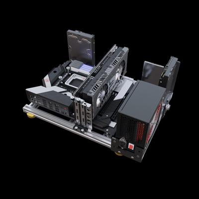 铝合金 开放式电脑机箱 支持ITX迷你主板 支持双路 X79 X99 水冷