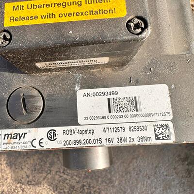 W7112579 ROBA-topstop mayr 工业自动化制动元件议价维修