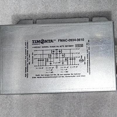 FMAC-0934-3610 TIMONTA滤波器 三相工业电力滤波器件议价维修