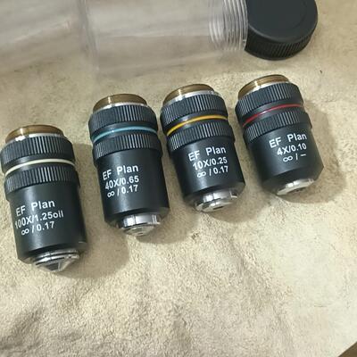 EF Plan 4X10X40X100X 麦克奥迪无限远显微镜物镜议价维修