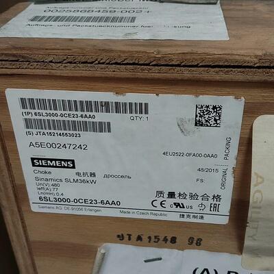 6SL3000-0CE23-6AA0 电抗器 Sinamics SLM 36kW 工控配件议价维修