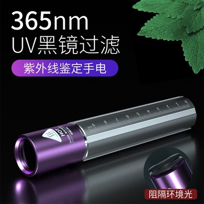速发紫光W验钞电钱币收藏鉴定烟酒专用防伪荧光黑镜手笔65m15灯充