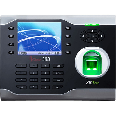 ZKTeco中控智慧iClock300考勤机指纹签到打卡300脸1000指纹TCPIP