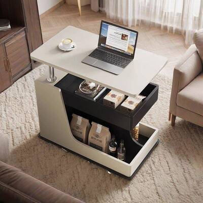 现代移动车茶几小推车35969小户型家用沙简多功发能约升降客厅小