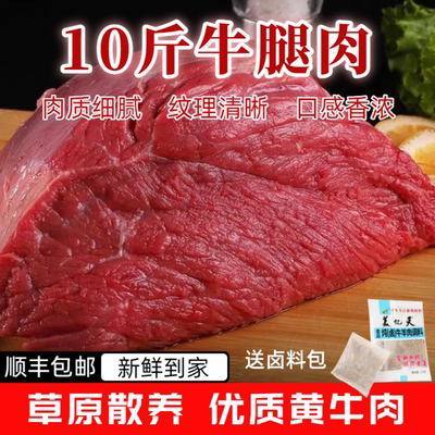 【顺丰】10斤牛腿肉新鲜黄牛肉