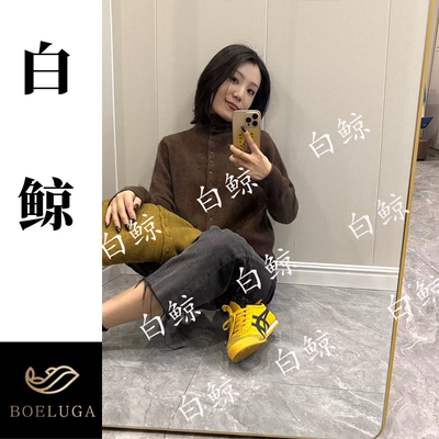 慵懒风高领牦牛绒纽扣毛衣女秋冬厚款针织衫开衫2804