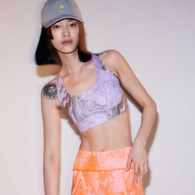 Adidas/阿迪达斯 女子 SMC 中强度速干运动健身内衣 IB5093