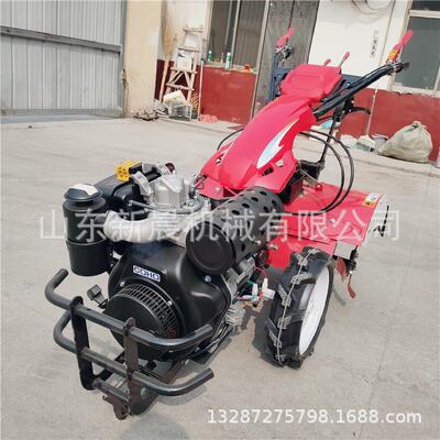 后出果园微耕培机手扶旋耕沟土机四驱开直连微耕951输机