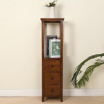 4I室创意花复古实木客厅F76TMSM6盆架内阳花台美式木头架子窄架柜