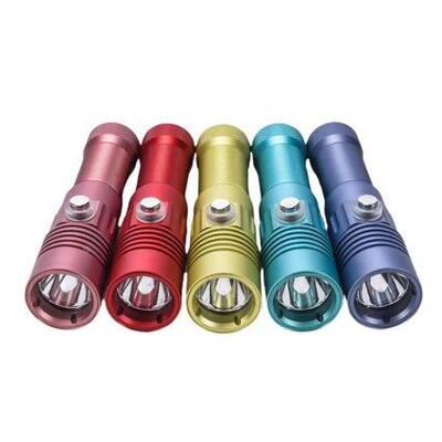 强2000流明SST40潜水手电筒2光70sst40潜0防水150米1赶海水下打捞