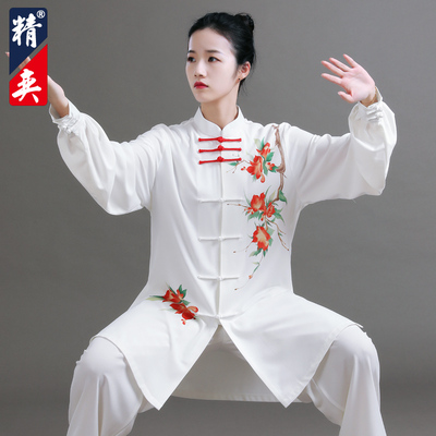 速发太极术饰新款高端印花太极拳练功服男中国演武服表风服