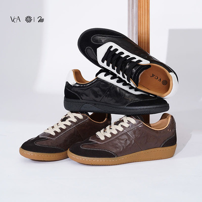 VCA马皮款复古真皮休闲德训板鞋
