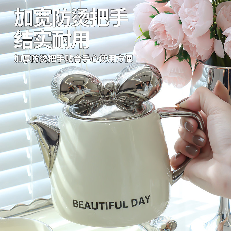 轻奢耐高温冷水壶大容量冷t水壶客厅白开水杯装水容器杯子茶壶套