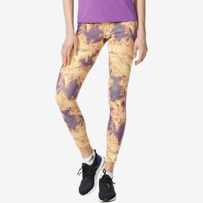 Adidas阿迪达斯正品SN Q3 LNG TGT女跑步紧身拼色运动长裤S94425