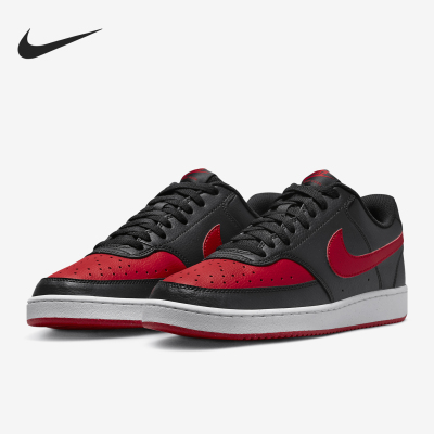 Nike/耐克正品Court Vision 男士运动低帮复古系带板鞋FJ0685-010