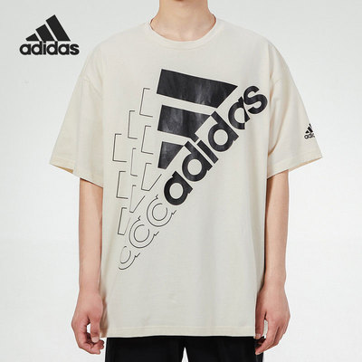 Adidas夏季新款休闲透气运动短袖