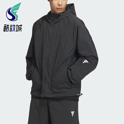 Adidas/阿迪达斯正品2025男装梭织经典宽松运动轻薄外套JZ8713