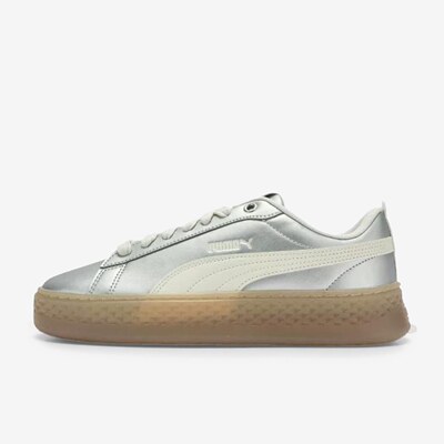 PUMA彪马正品Smash Platform METALLIC增高女款低帮板鞋406749-01