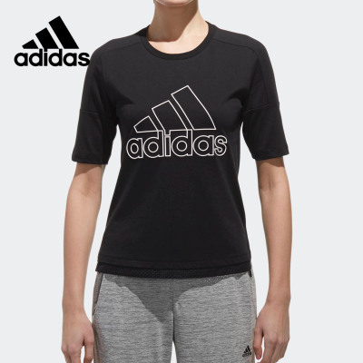 阿迪达斯女子跑步运动短袖T恤
