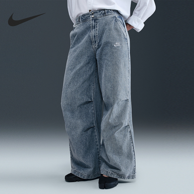 Nike/耐克正品Sportswear新款女士宽松休闲牛仔长裤IF0625-440