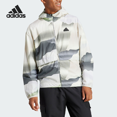 阿迪达斯男士梭织夹克外套