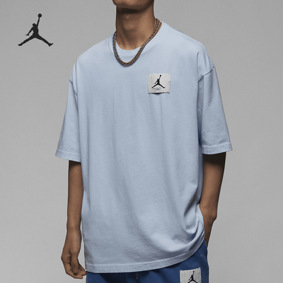 Nike/耐克正品JORDAN男士简约复古套头透气短袖T恤DZ0605-411