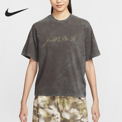 Nike/耐克正品Sportswear女士复古柔软轻盈短袖T恤FZ4886-237