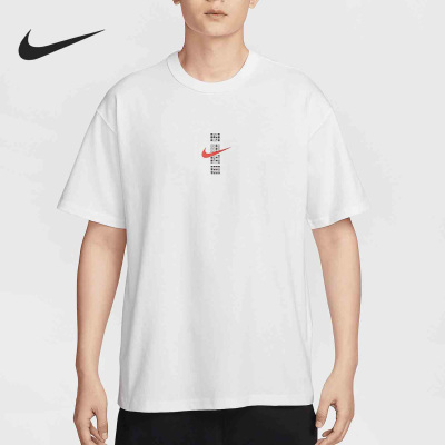 Nike/耐克正品Sportswear男士宽松图案针织短袖IH0835-100