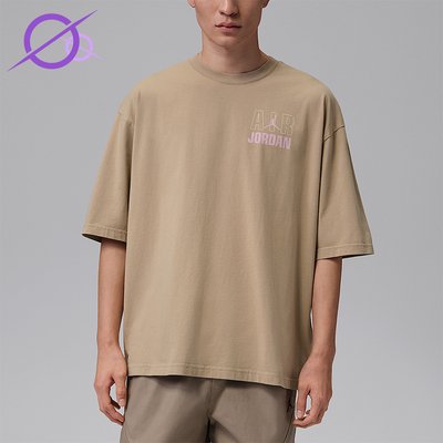 Nike/耐克正品JORDAN男士复古字母印花圆领休闲短袖T恤IF3117-247