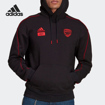 Adidas阿迪达斯正品424联名款男子连帽足球运动卫衣/套头衫H31430