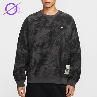 Nike/耐克正品Solo Swoosh男士圆领宽松休闲套头卫衣HV4119-254