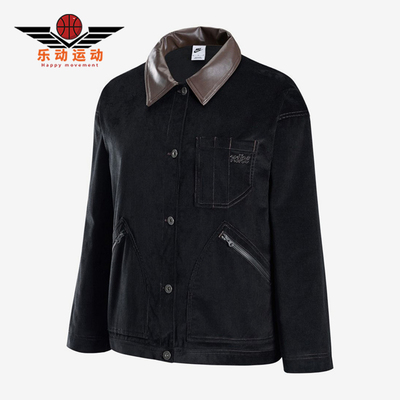 Nike/耐克正品2026女士梭织翻领时尚休闲夹克外套IZ5757-010
