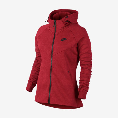 Nike耐克正品Tech Fleece女连帽拉链多口袋跑步帽子842846-657