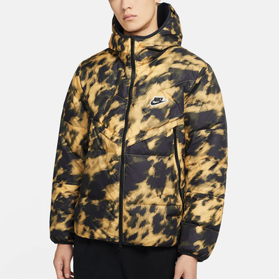 Nike/耐克正品男子当季新款泼墨保暖防风连帽羽绒服 CU4407