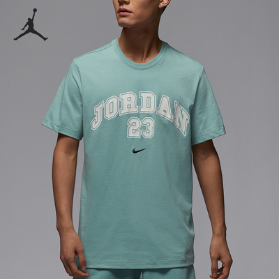 Nike/耐克正品JORDAN男士简约印花宽松针织短袖IB7525-309